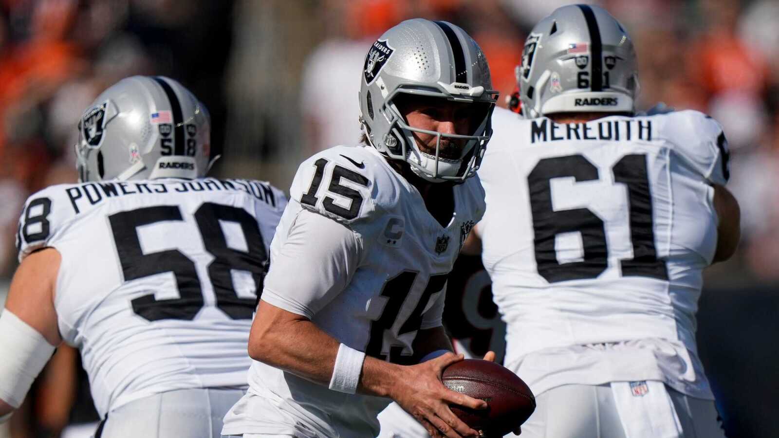 Raiders name Week 11 starting quarterback | Yardbarker
