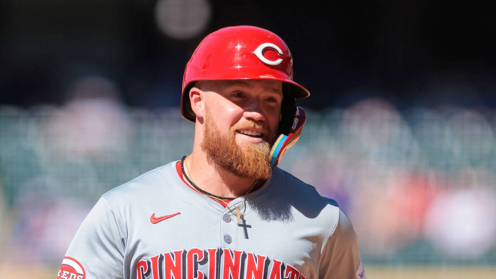 Reds player stays in game after being hit in head by 101-mph pitch ...