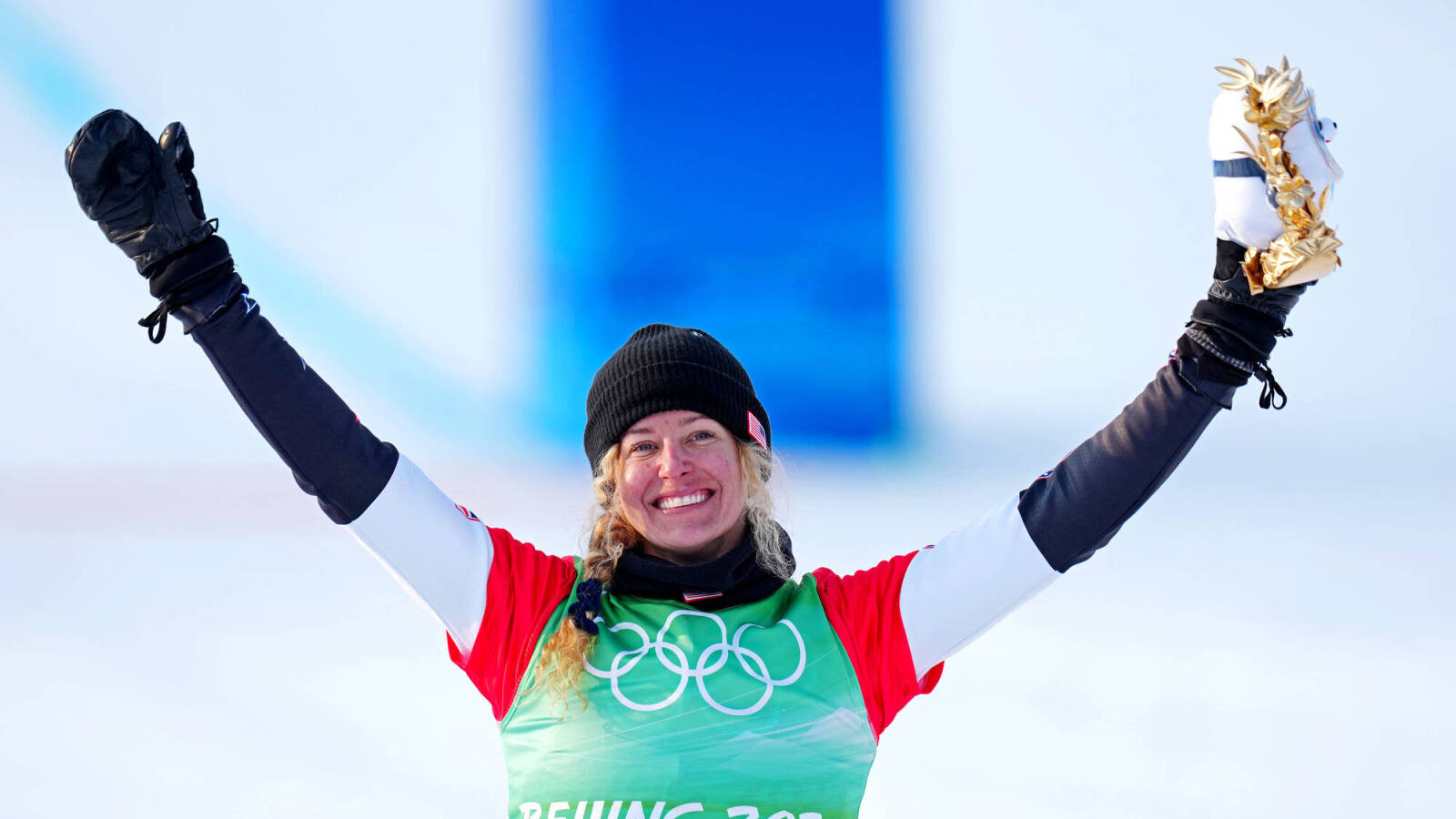 USA's Jacobellis, Baumgartner win gold in first mixed snowboardcross ...