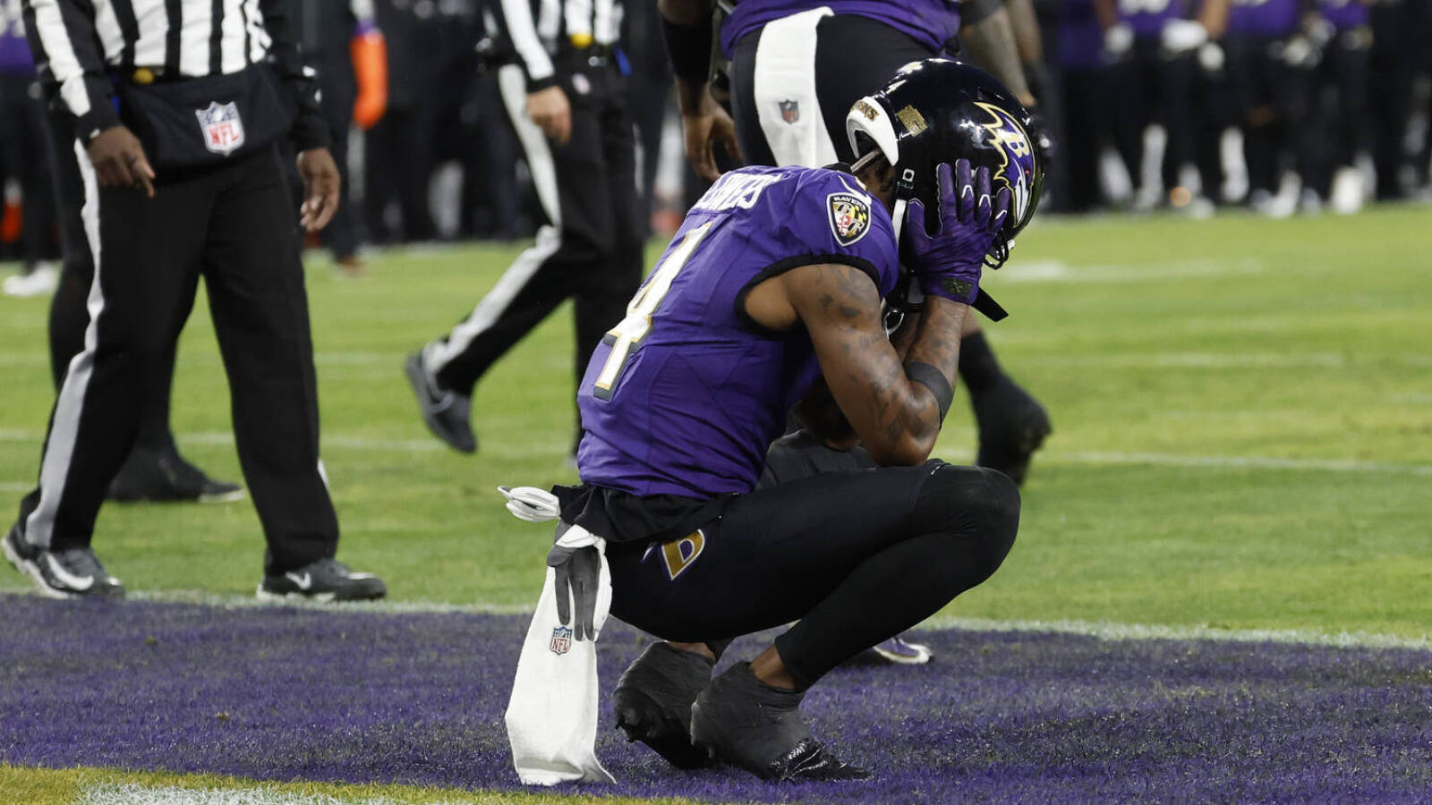 Ravens receiver fined 10K for infamous taunting penalty | Yardbarker