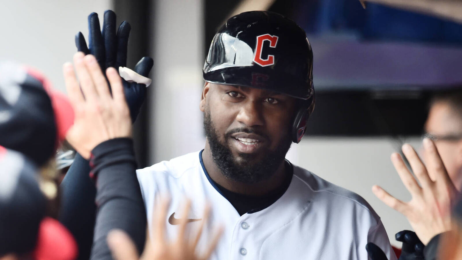 Guardians' Reyes receives hitting advice from Guerrero Sr., Ortiz ...