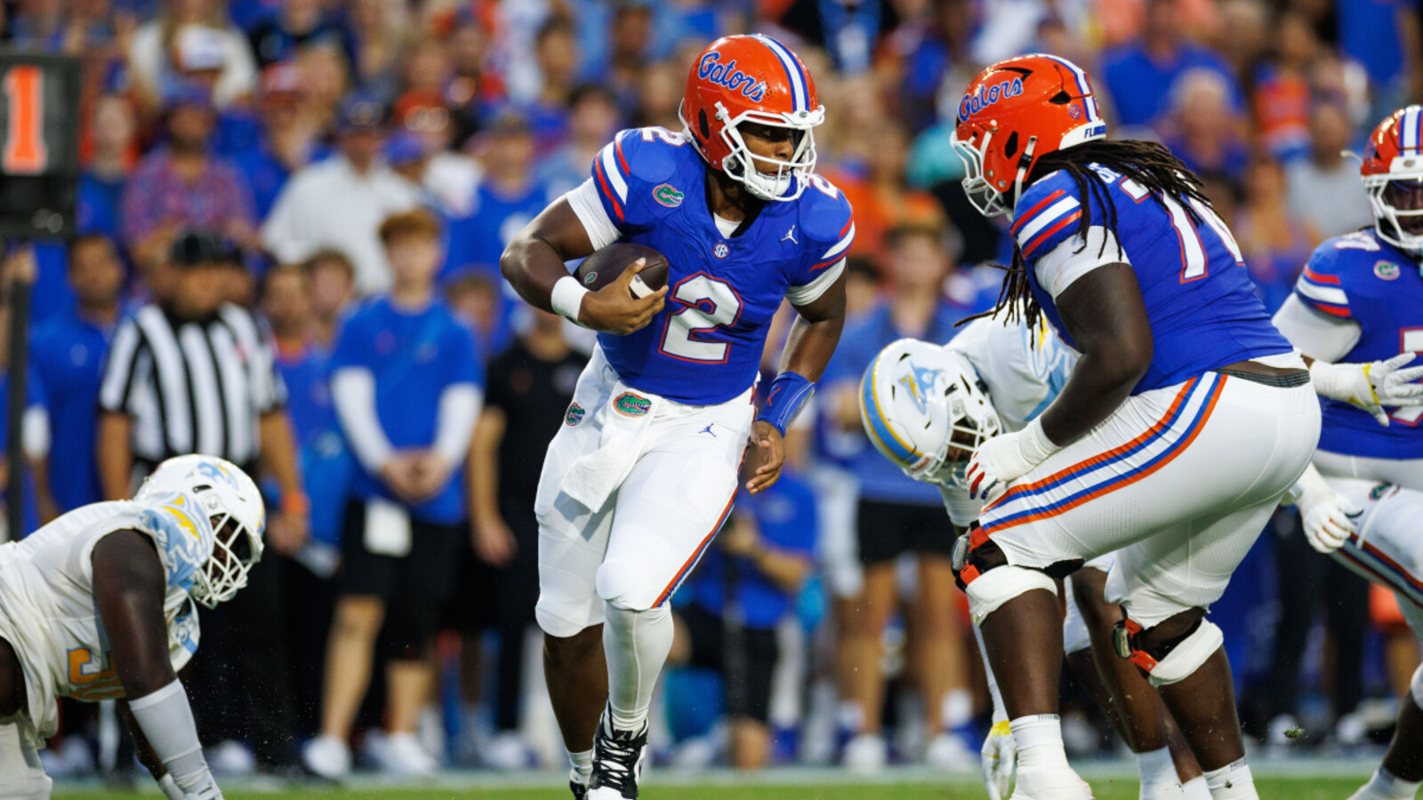 USF HC Alex Golesh has high praise for Gators QB DJ Lagway, and it ...