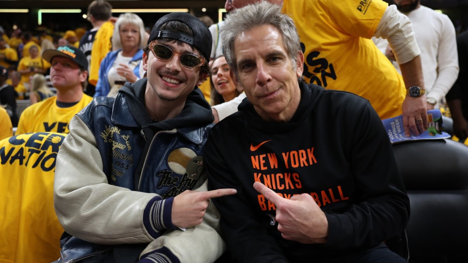Ben Stiller Sends Message to Pat McAfee After Viral Knicks-Pacers Game ...