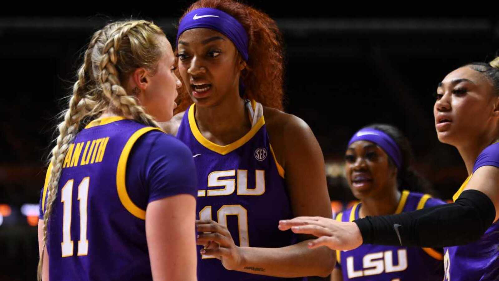 Angel Reese and Livvy Dunne React to Hailey Van Lith Swimsuit Photo ...