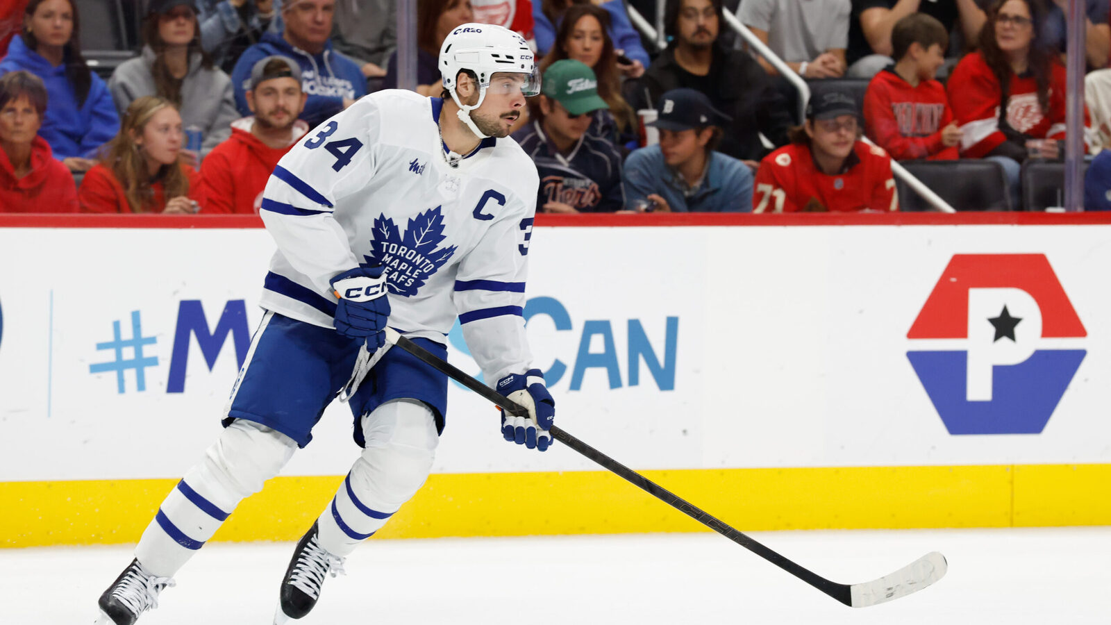 Maple Leafs’ Auston Matthews leaves game after hit from Bruins’ Nikita ...