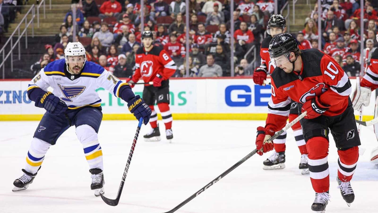 Timo Meier's hat trick powers Devils past Blues | Yardbarker