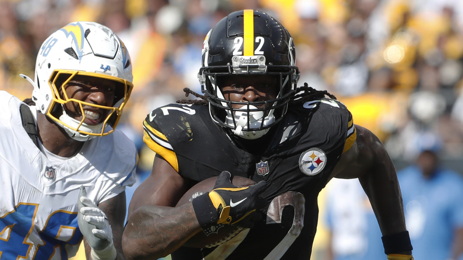 Steelers' Najee Harris Gets Absolutely Blasted By Colts’ Zaire Franklin ...
