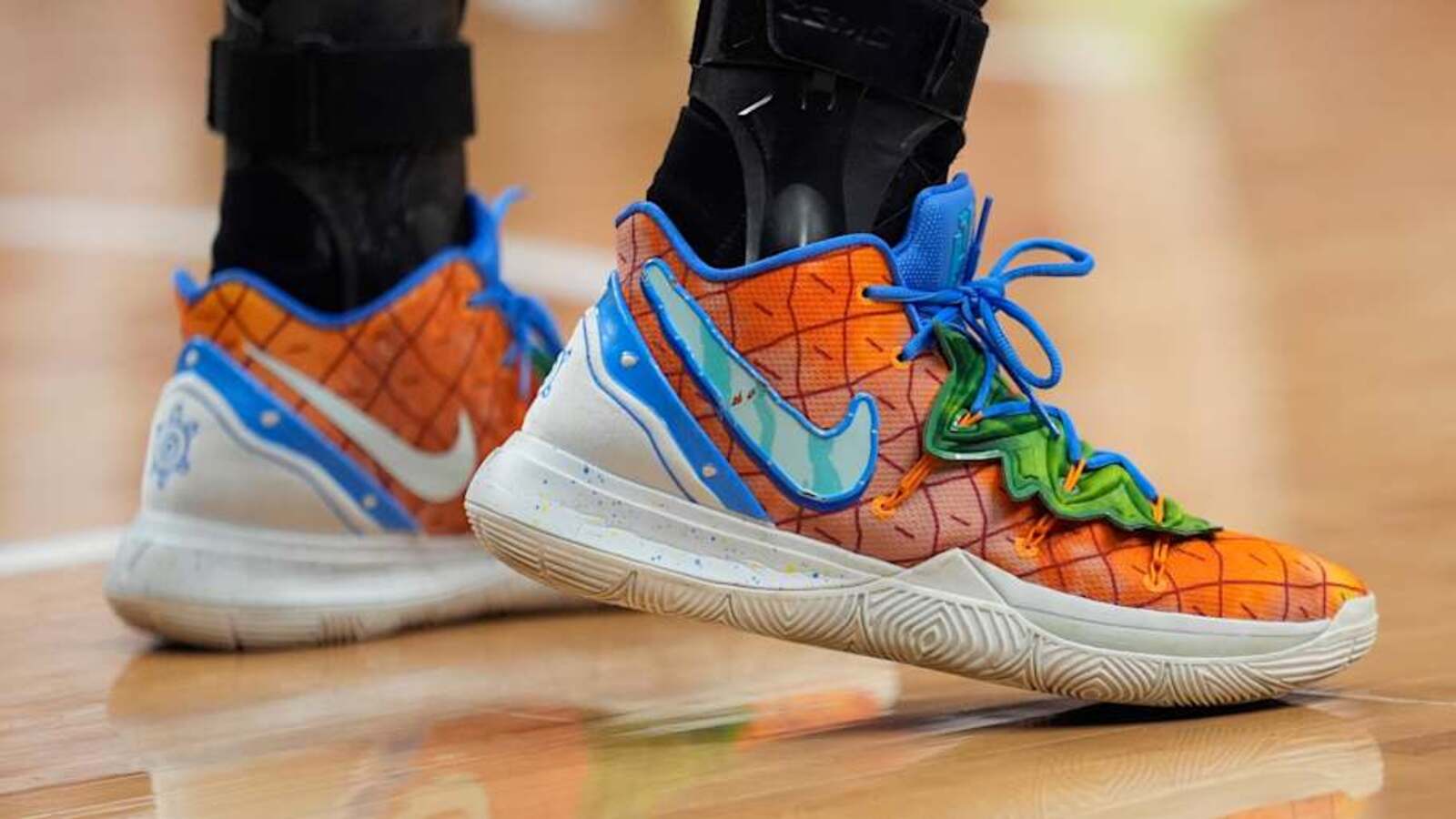 Kyrie Irving 'Prays' Fans Kept His Nike SpongeBob Sneakers | Yardbarker