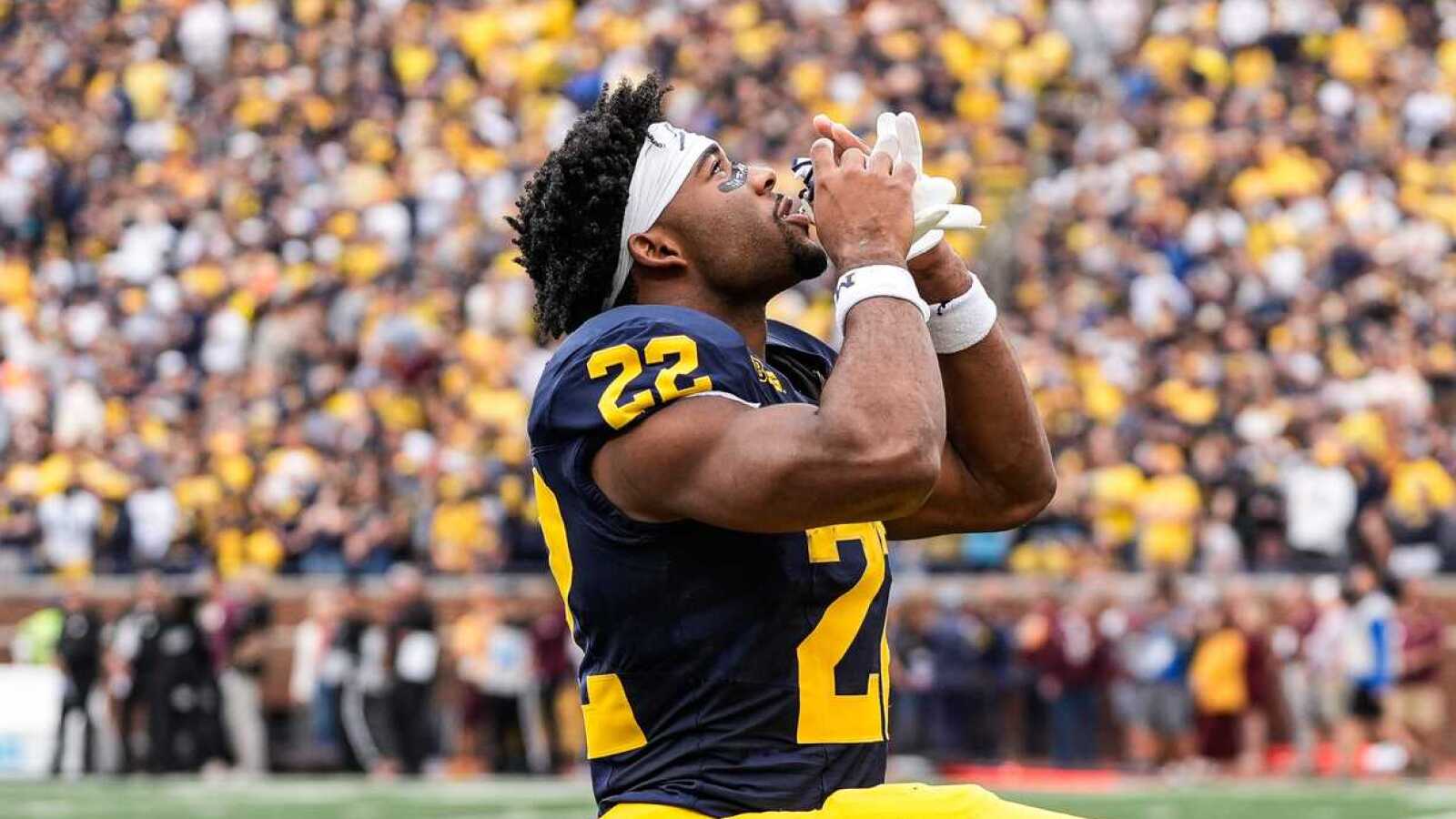 Michigan RB Justice Haynes on pace for epic season for Wolverines ...