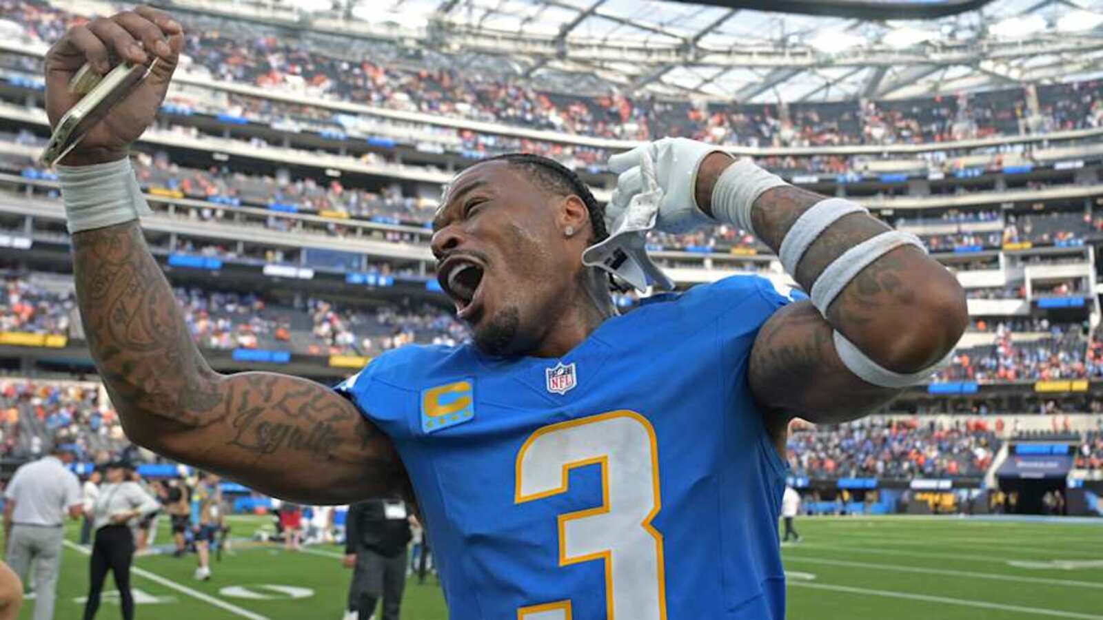 Chargers' Jim Harbaugh reveals Derwin James injury, medical scans ...