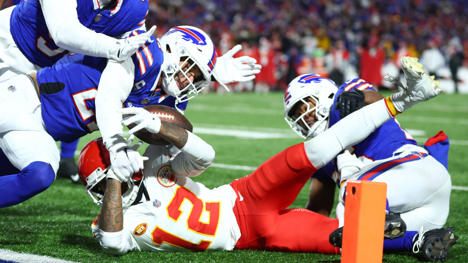 Watch: Bills defense forces key Chiefs turnover in end zone | Yardbarker