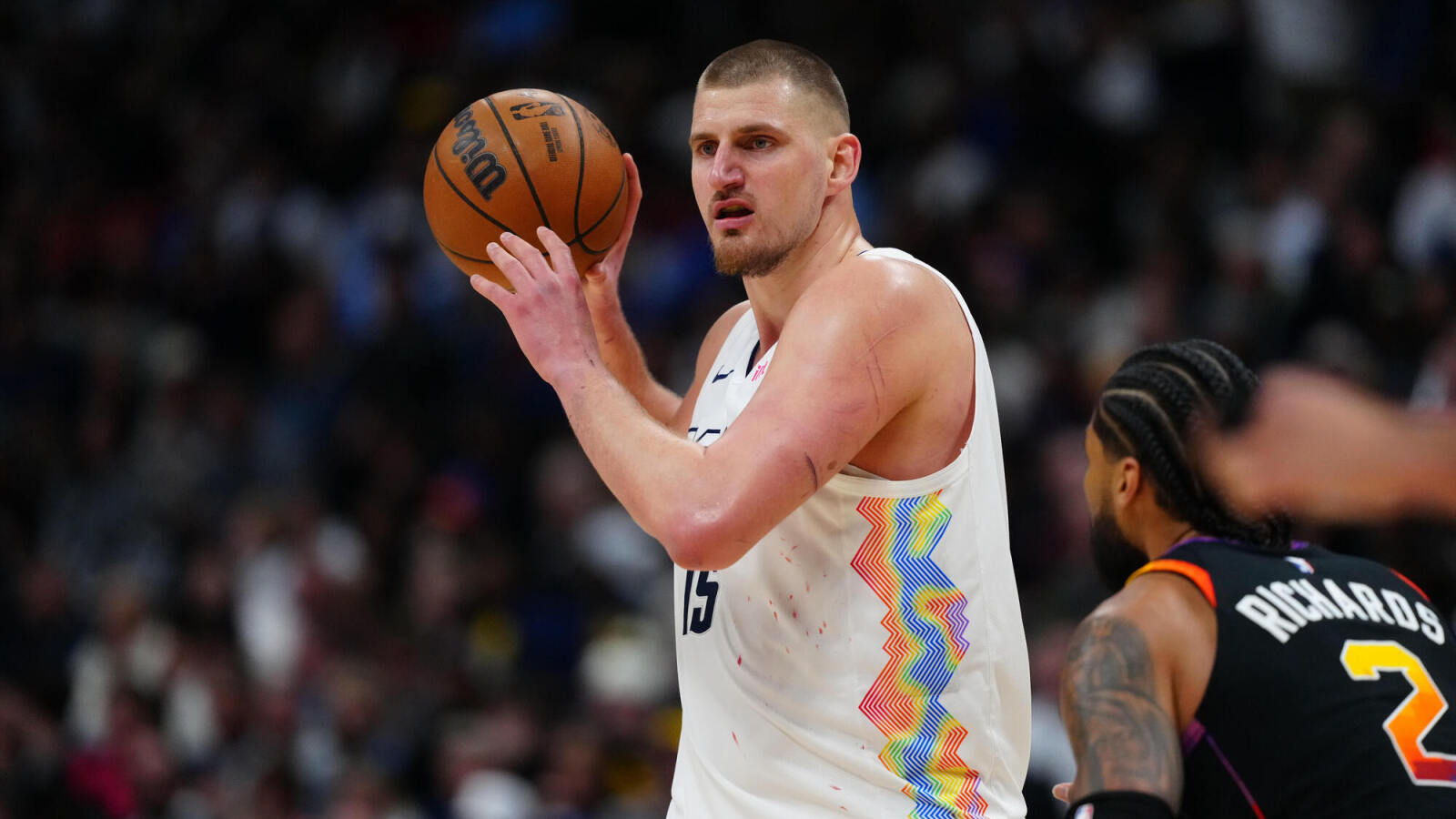 Jokic stays on brand during interview following historic performance ...