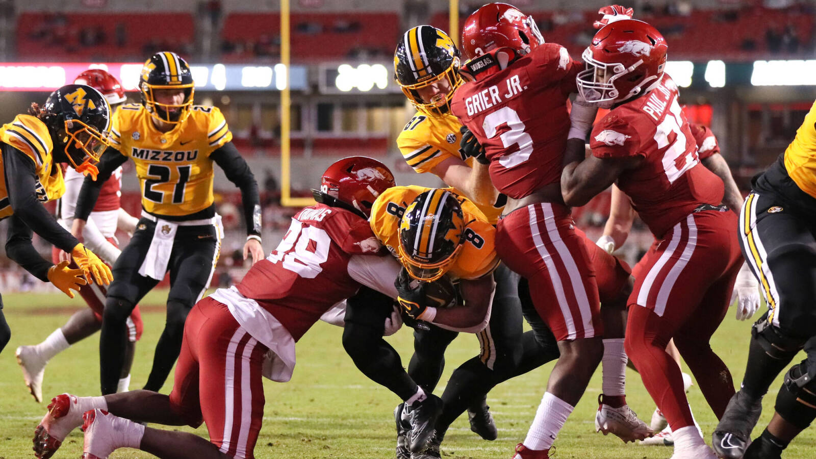 Three ejected after Missouri-Arkansas game descends into chaos | Yardbarker