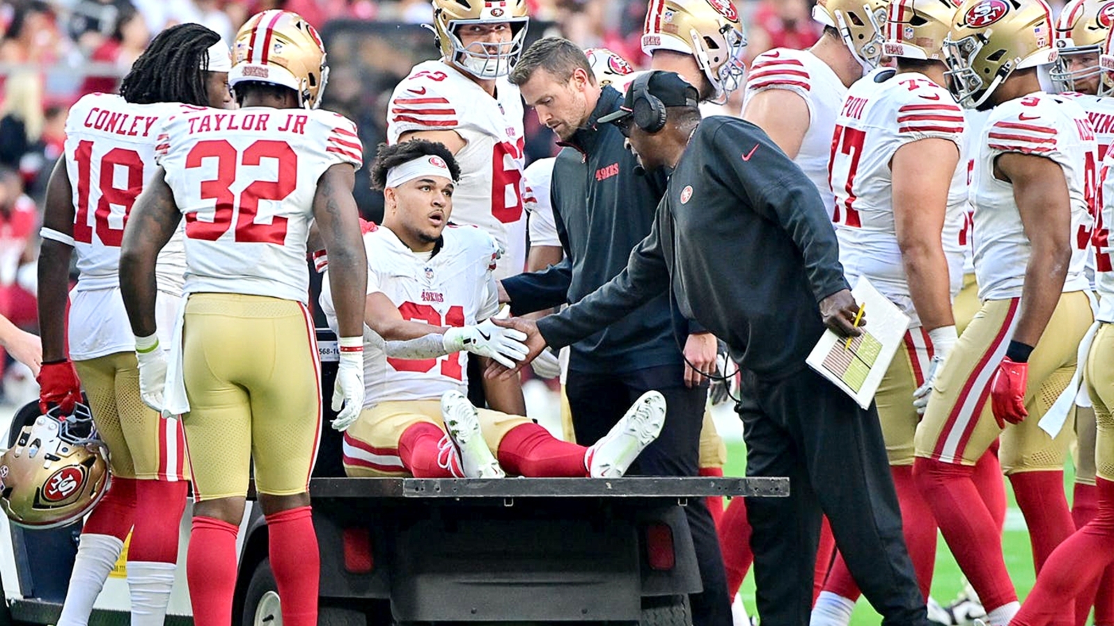 49ers fear Isaac Guerendo suffered MCL injury, plus other updates ...