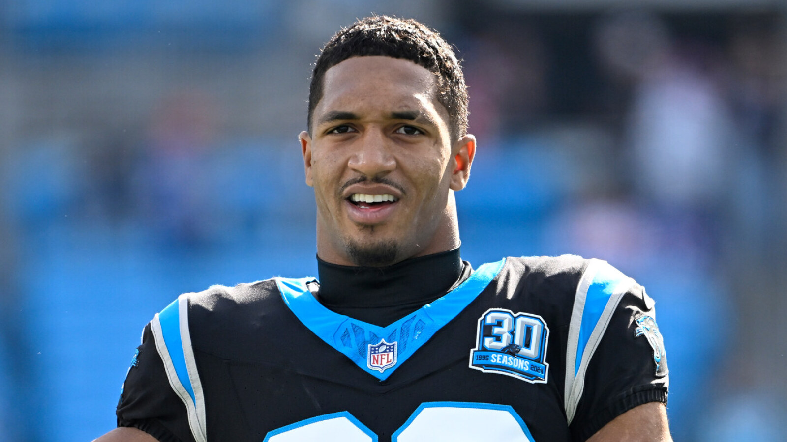 Watch: Panthers' Hubbard eclipses 1,000 rush yards for season | Yardbarker