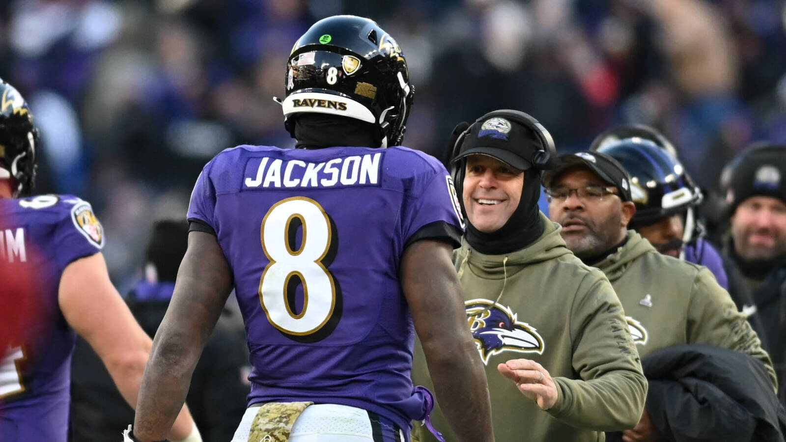 Ravens HC John Harbaugh defends Lamar Jackson for missing playoff game ...