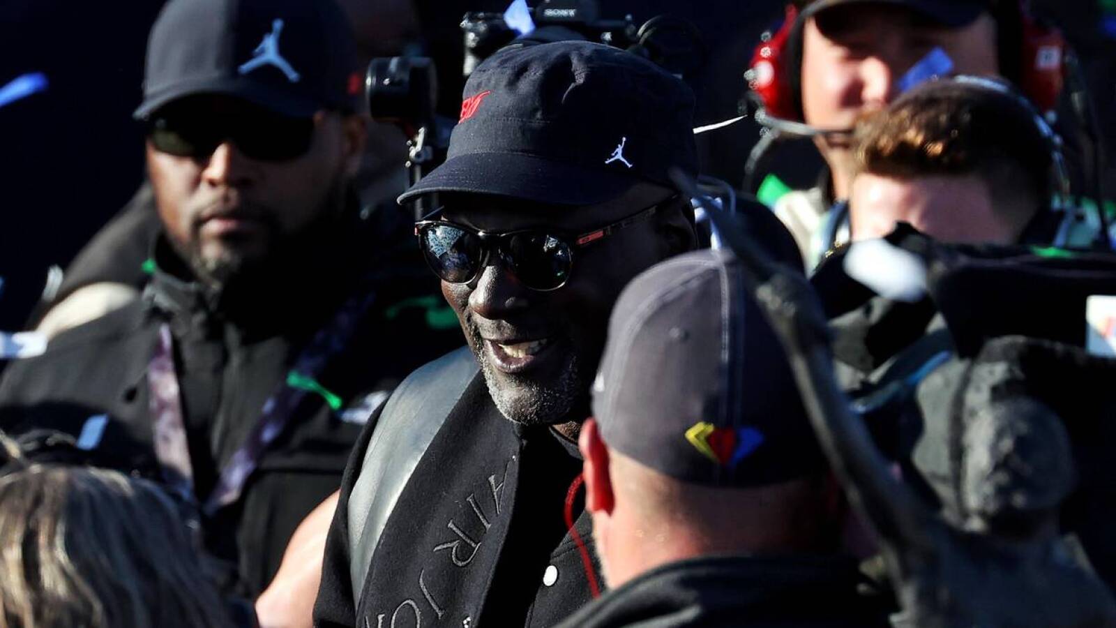 Watch: Michael Jordan celebrates Tyler Reddick’s win at Talladega ...