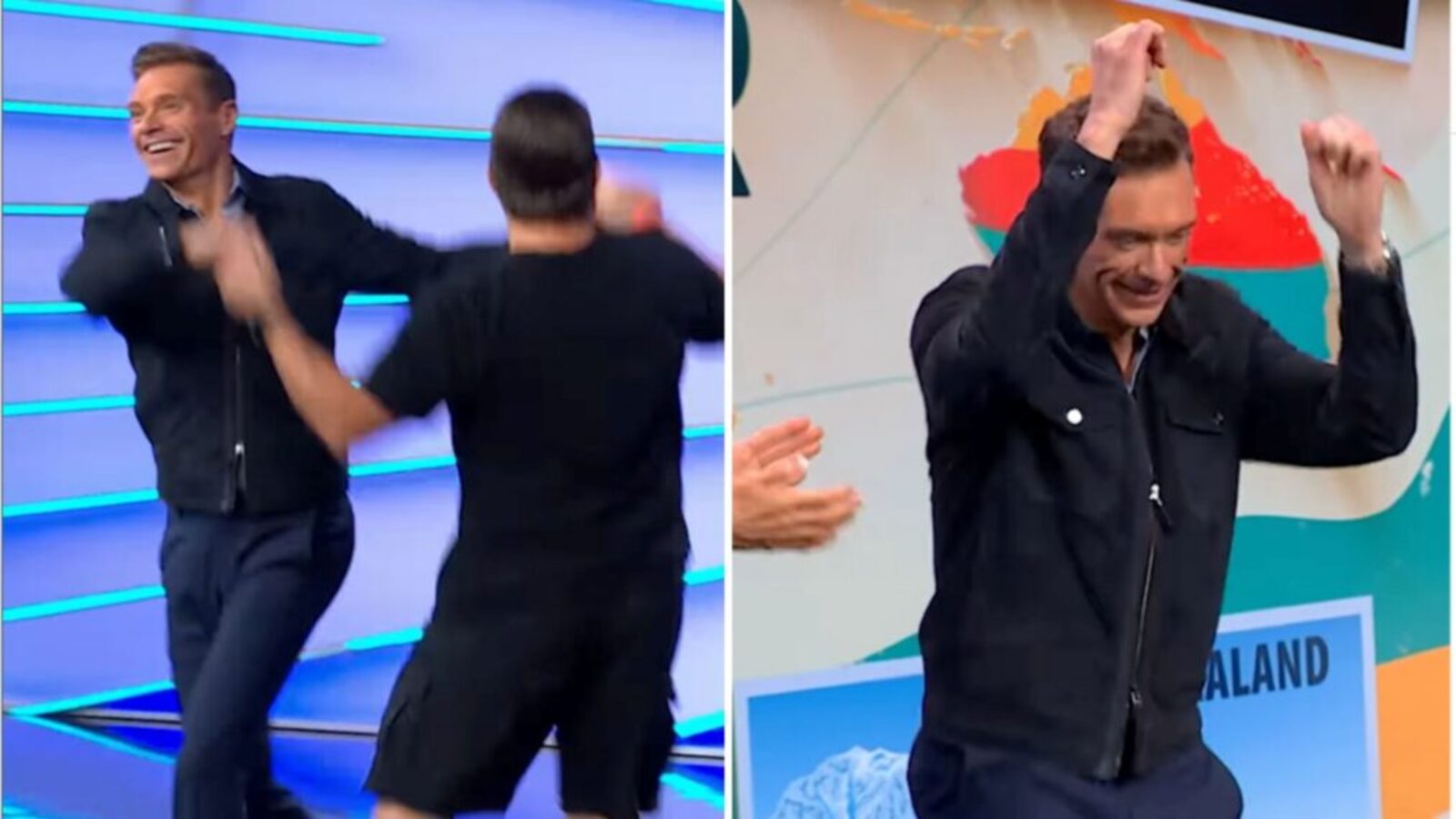‘Ryan Seacrest Dances With His ‘Wheel of Fortune’ Stunt Double | Yardbarker