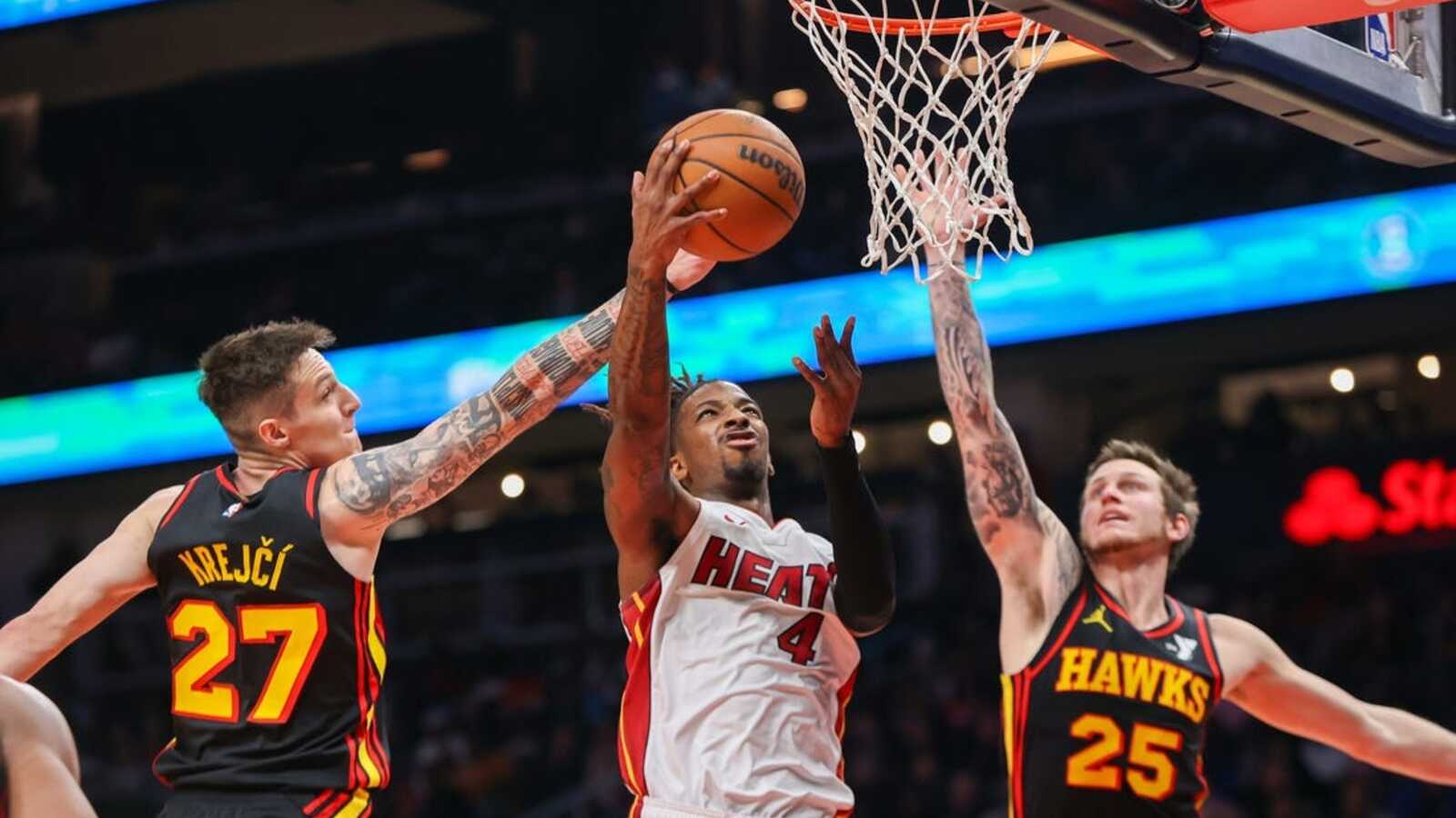 Heat handle Hawks in double overtime | Yardbarker