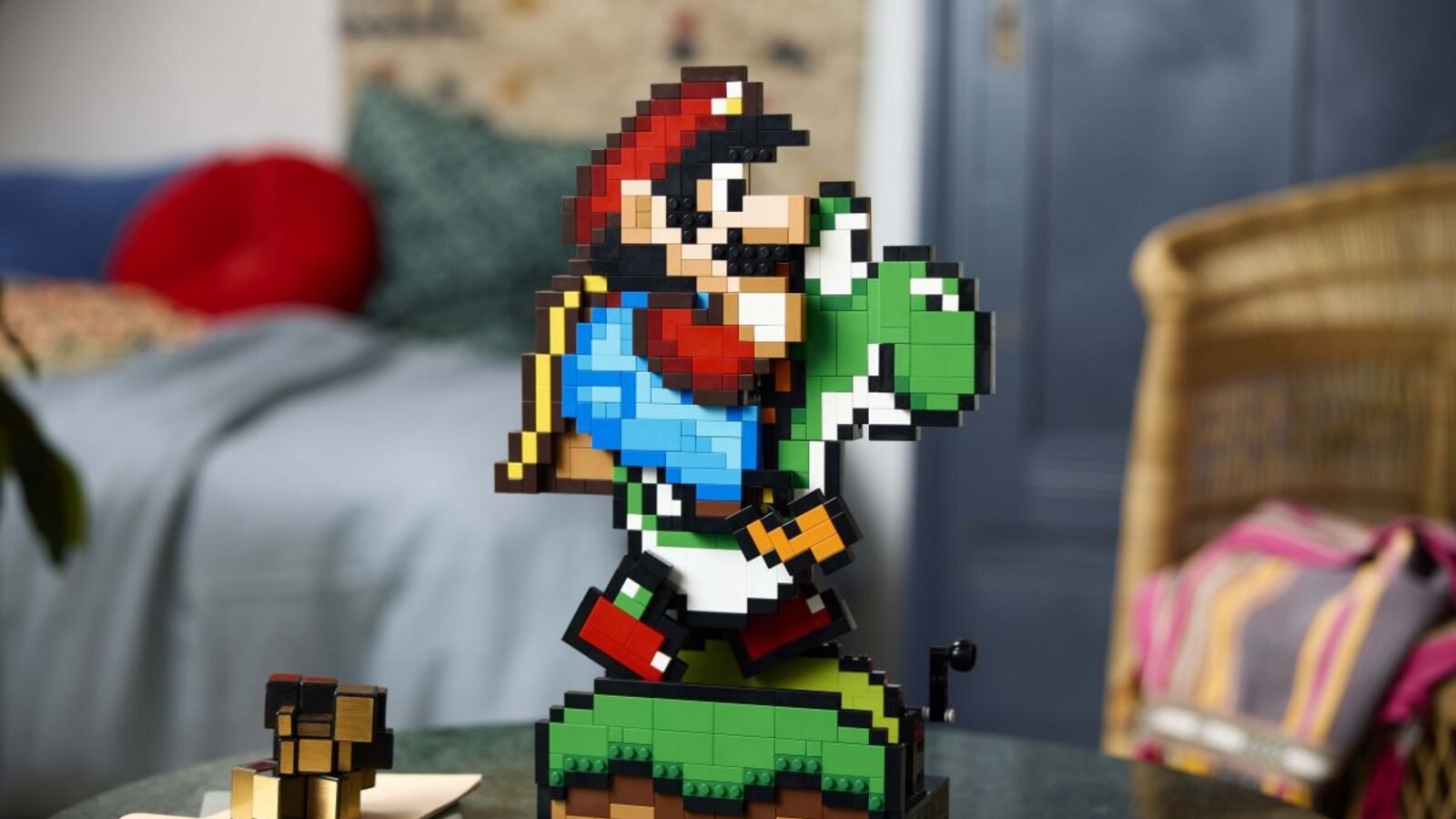 New SUPER MARIO WORLD: Mario & Yoshi LEGO Set Is a Nostalgic 2D Build ...