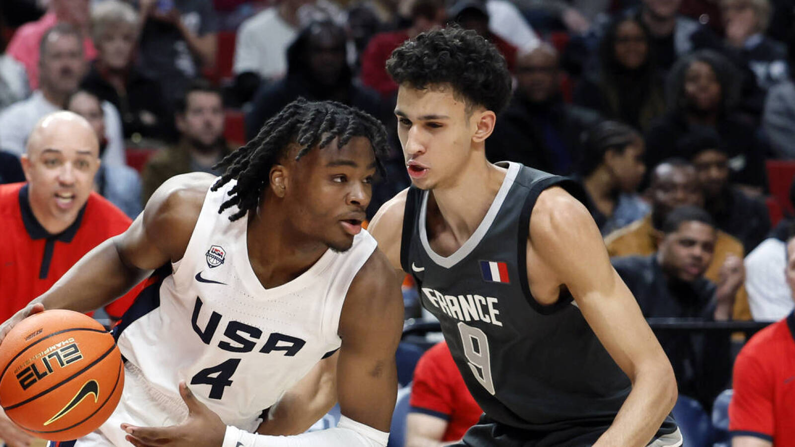 Potential No. 1 pick Zaccharie Risacher entering 2024 NBA Dr