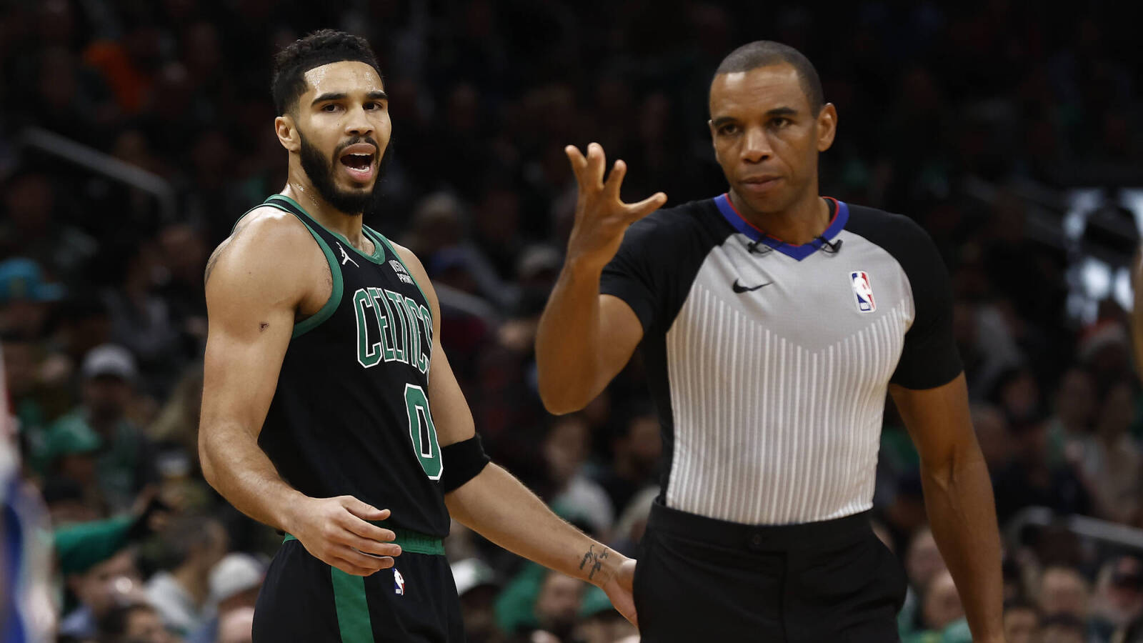 Watch: Celtics' Jayson Tatum ejected after staring down refs | Yardbarker