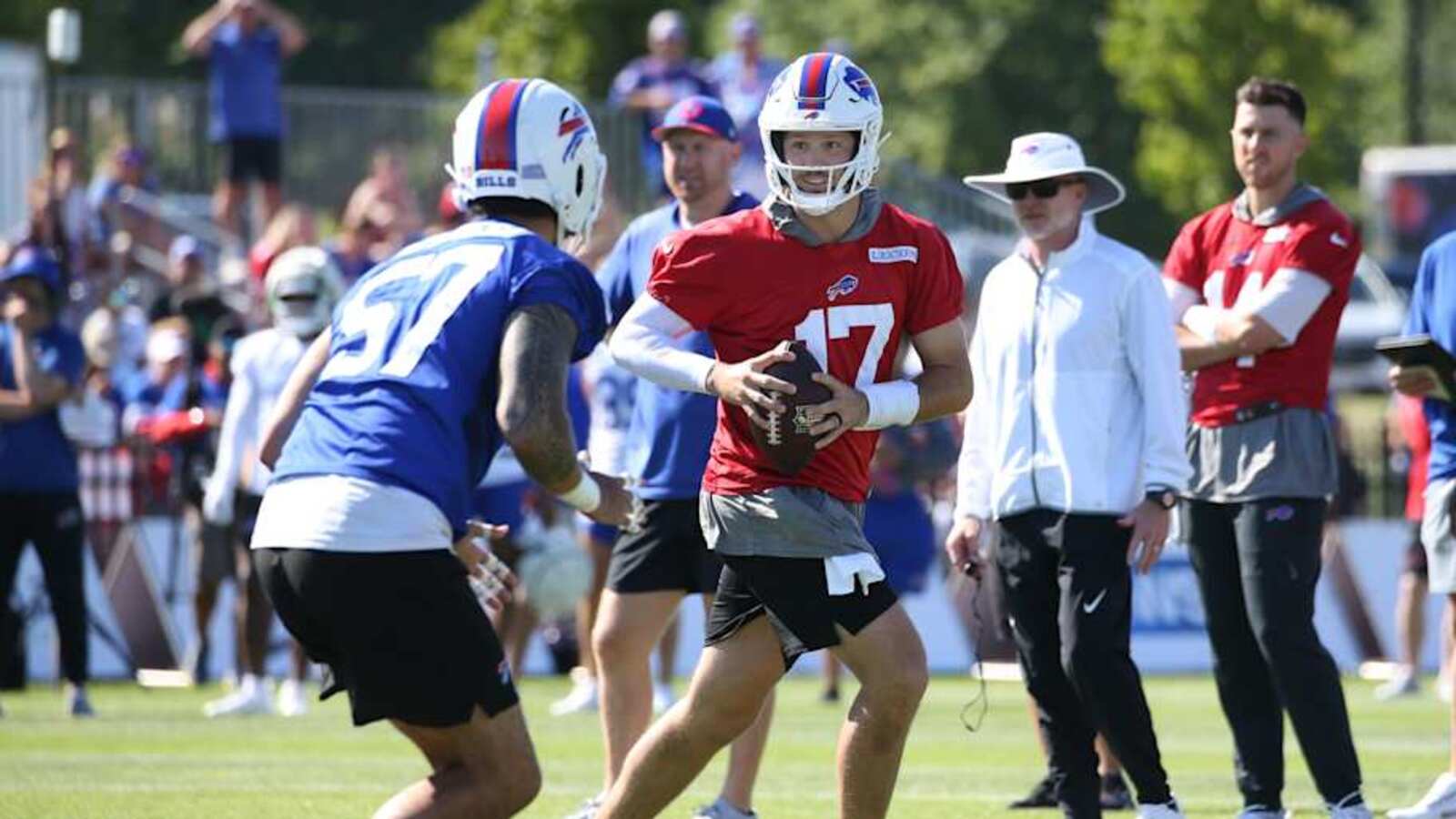 3 Bills' wide receivers take turns making pretty practice plays with Josh Allen as QB | Yardbarker