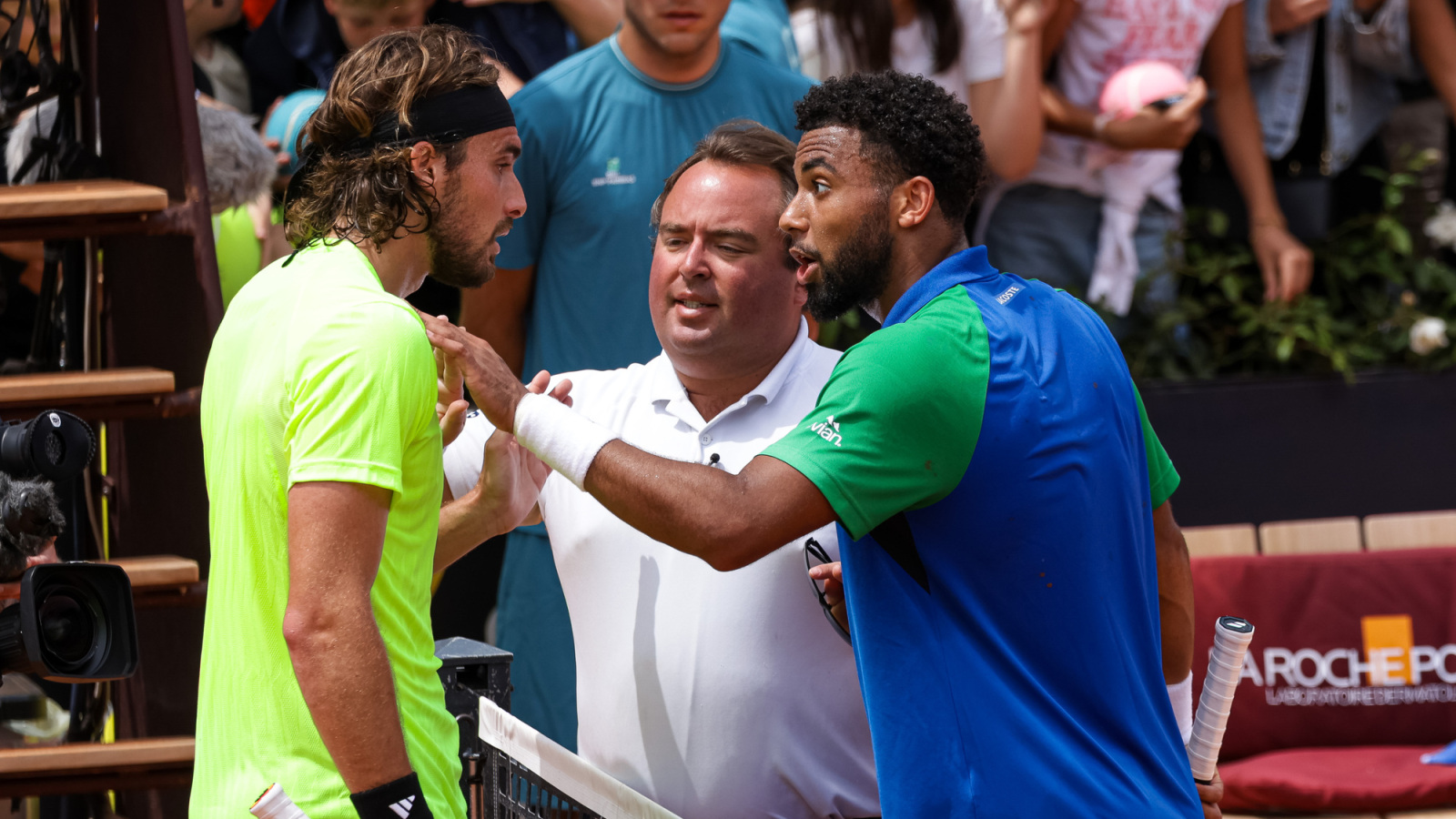 Watch: Tense handshake between Arthur Fils and Stefanos Tsitsipas after ...