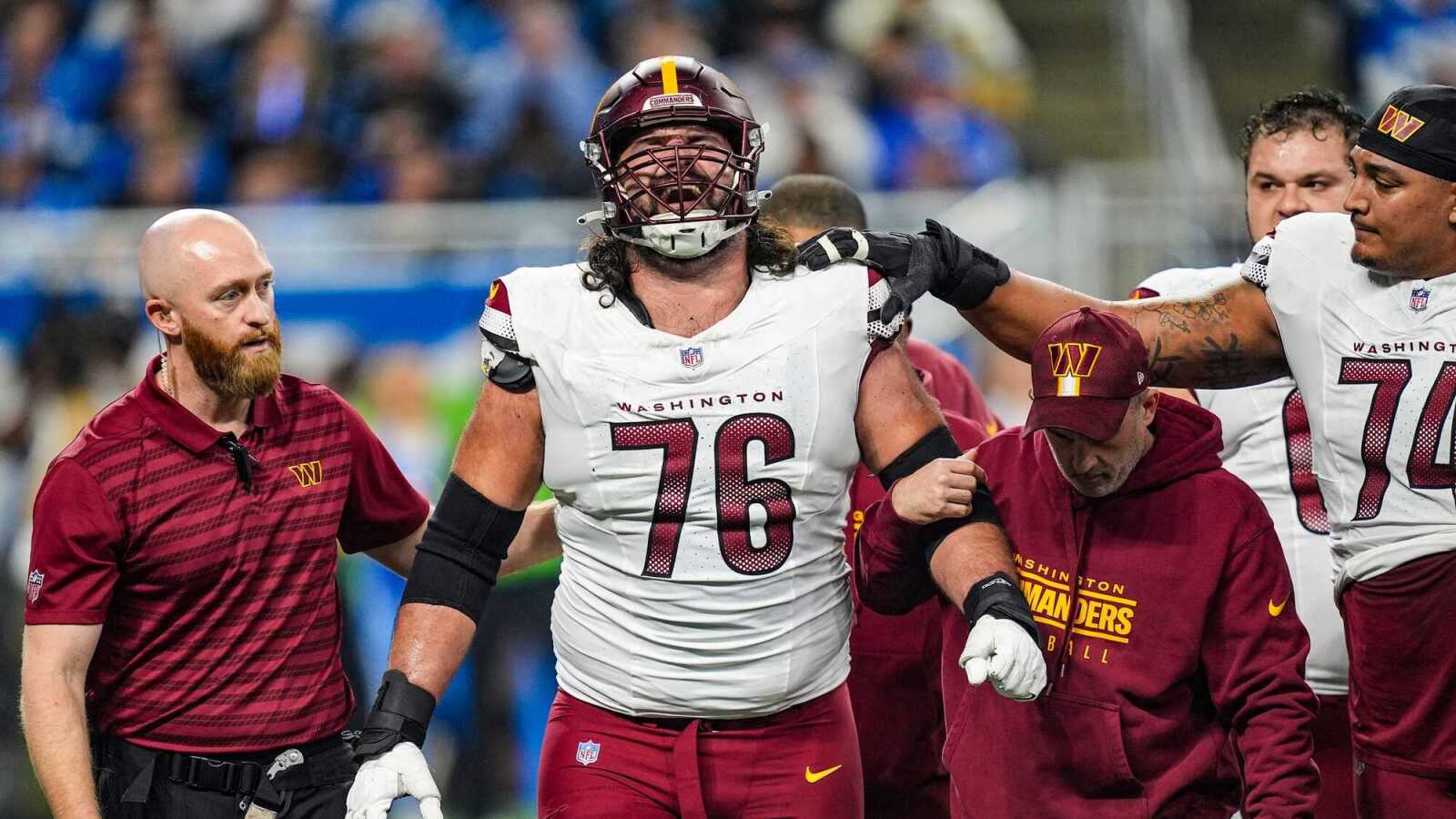 Commanders G Sam Cosmi returns to practice | Yardbarker