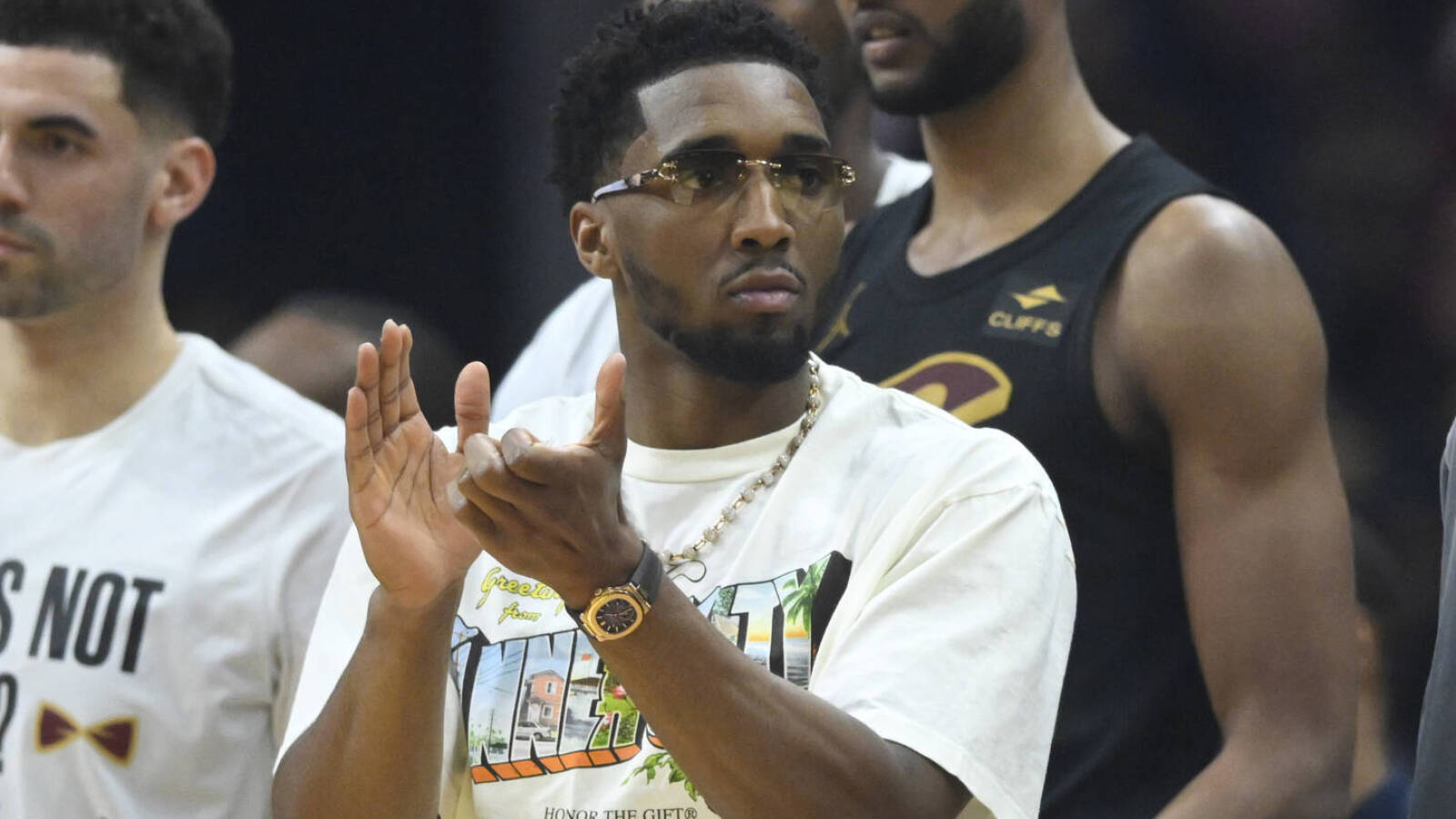 Watch: Knicks star grabs Donovan Mitchell's chain after trash-talking ...