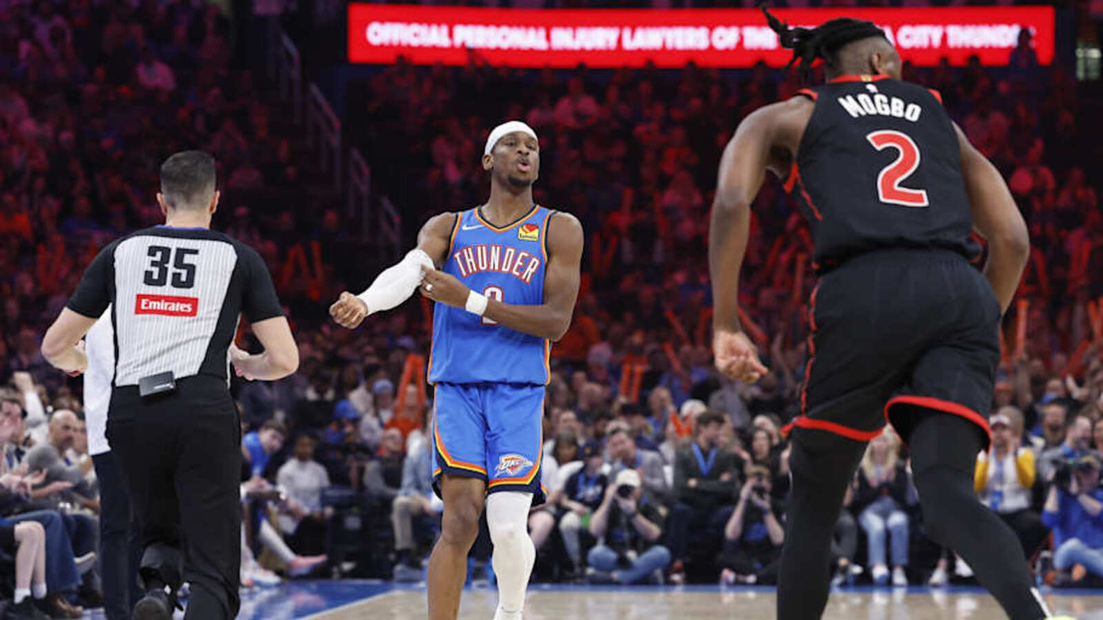 OKC Thunder Reveal Starting Lineup vs. Toronto Raptors | Yardbarker