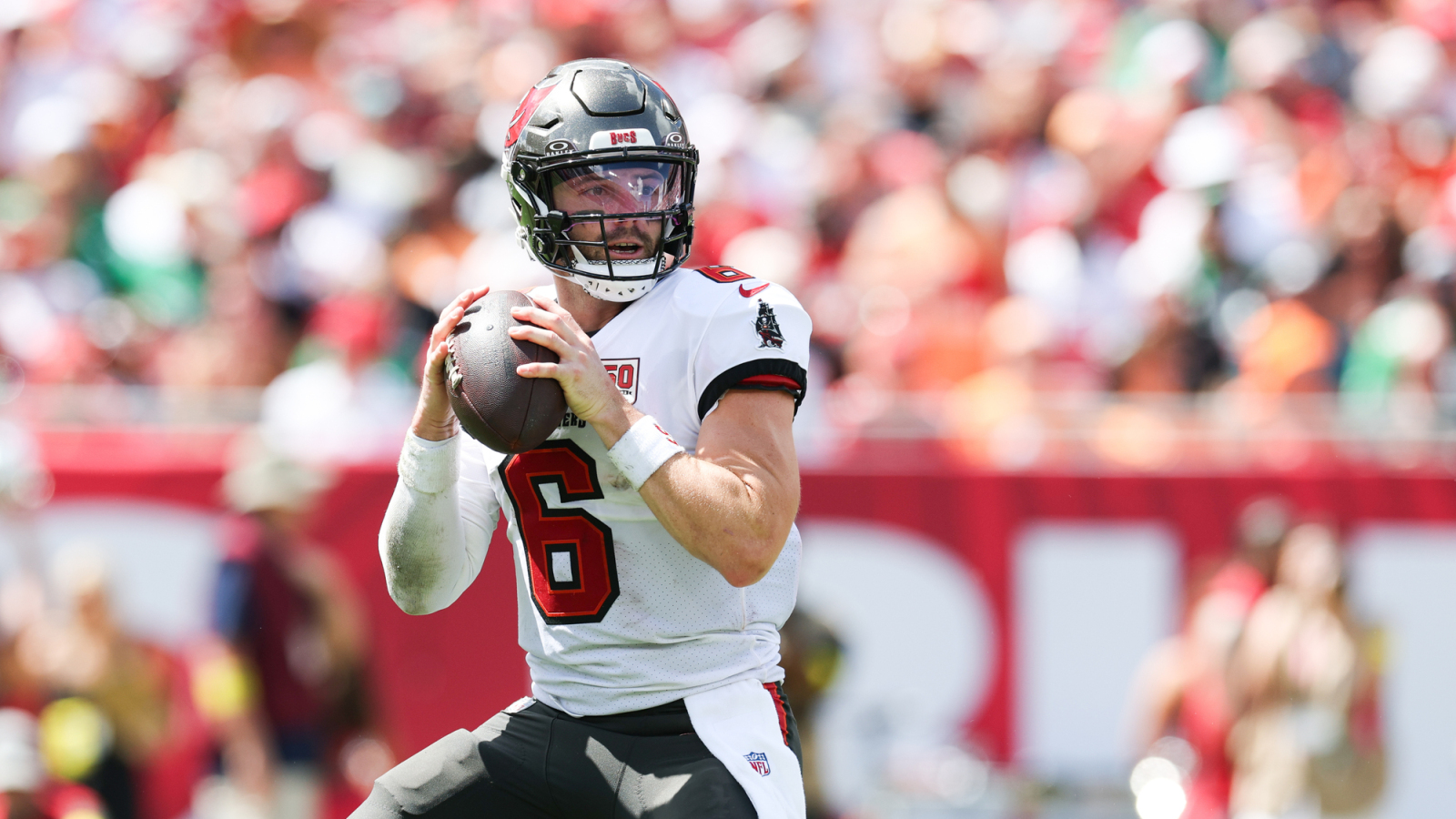 Baker Mayfield discusses the health scare regarding Bucs running backs ...