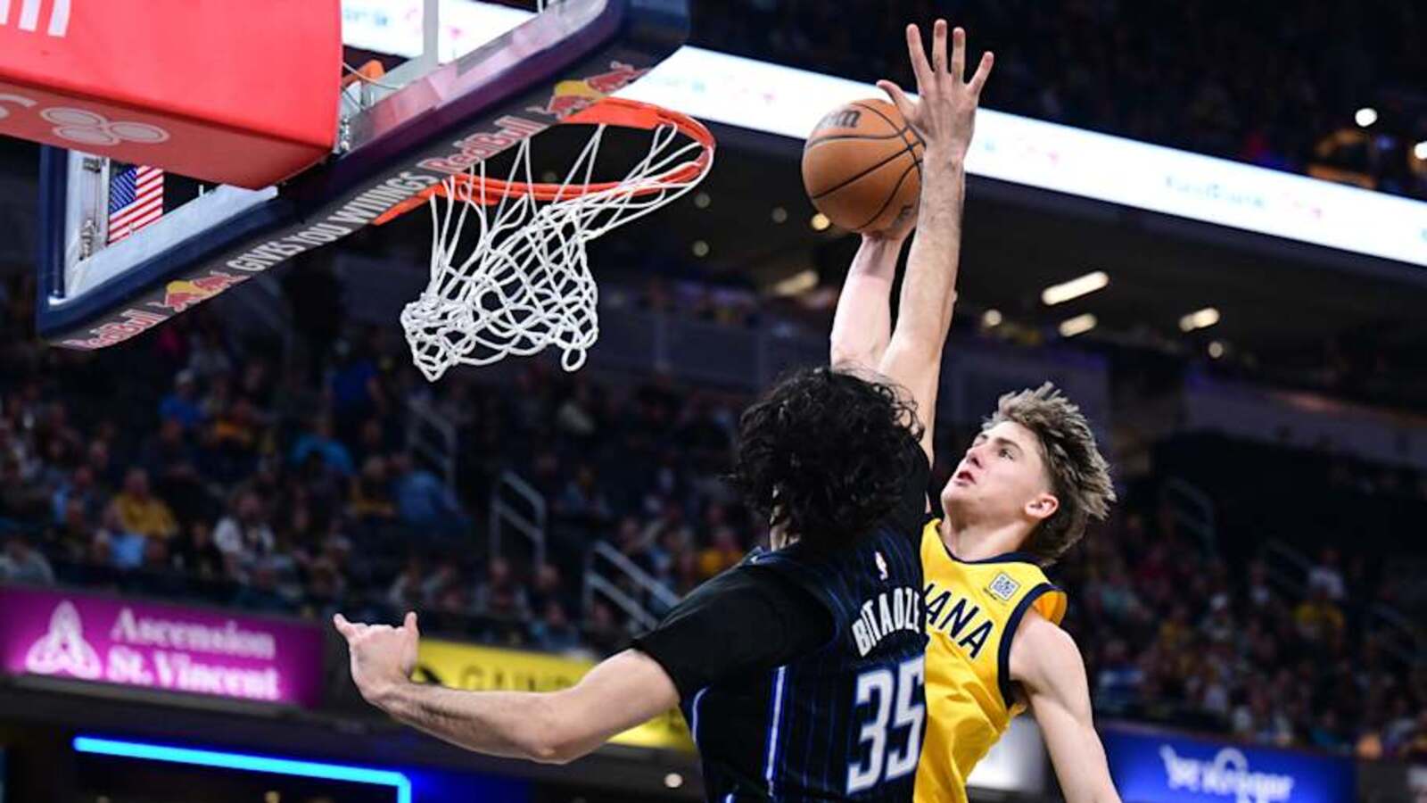 Pacers’ Johnny Furphy Goes Viral With Absurd Poster Dunk in Summer ...
