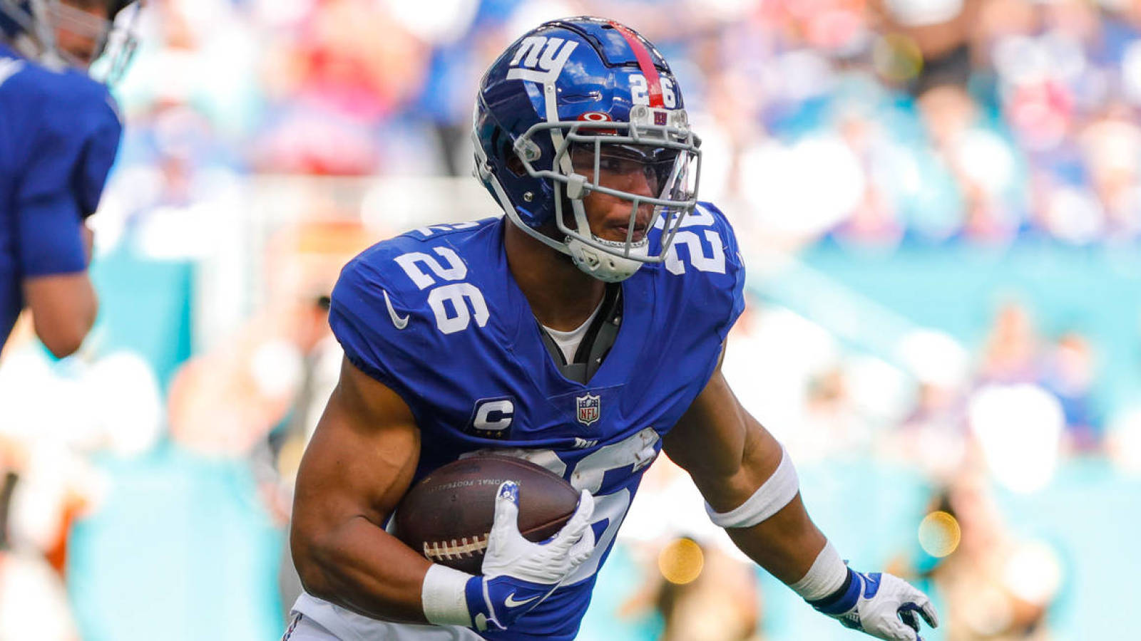 New Giants GM Joe Schoen 'excited' to work with RB Saquon Barkley ...