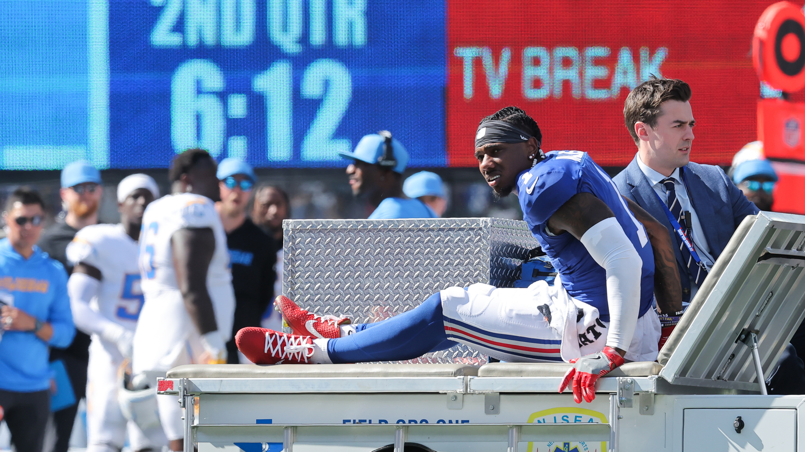 Time to turf the turf? Nabers tears ACL at MetLife | Yardbarker