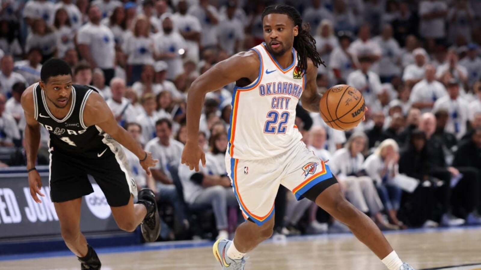 Cason Wallace and Isaiah Hartenstein keep swinging Thunder-Spurs ...