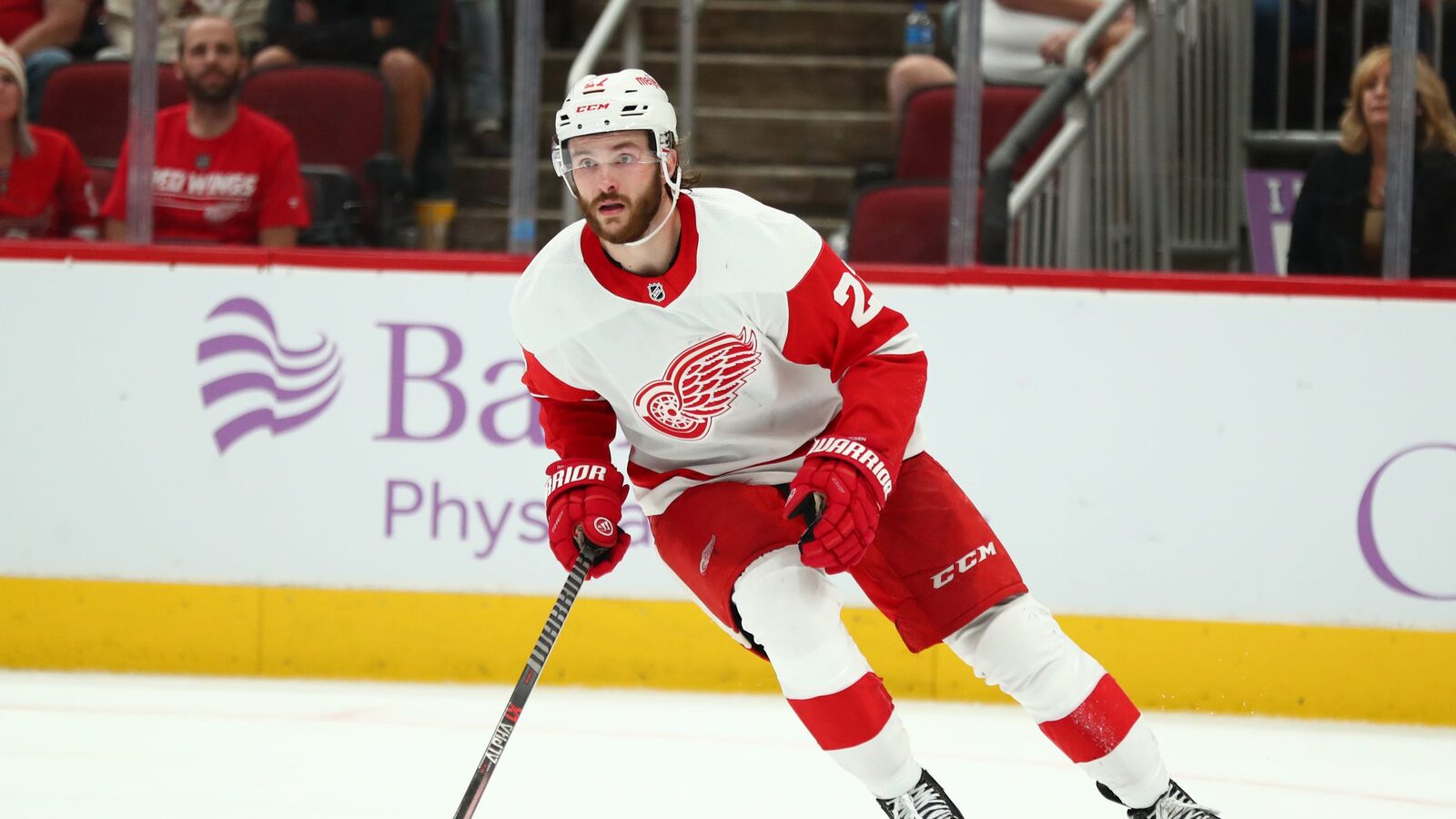 Red Wings’ Michael Rasmussen day-to-day with upper-body injury | Yardbarker