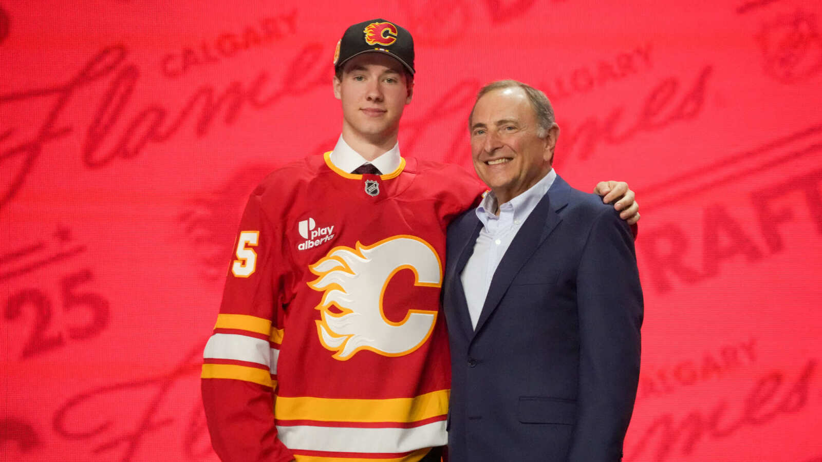 The Calgary Flames select Cullen Potter 32nd overall in the 2025 NHL ...