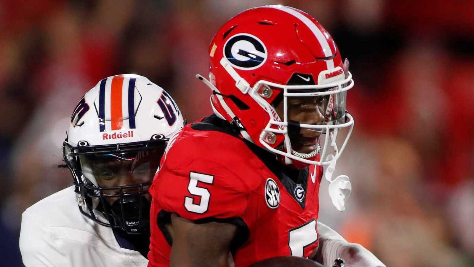 Georgia WR Rara Thomas arrested on family violence-related charges ...