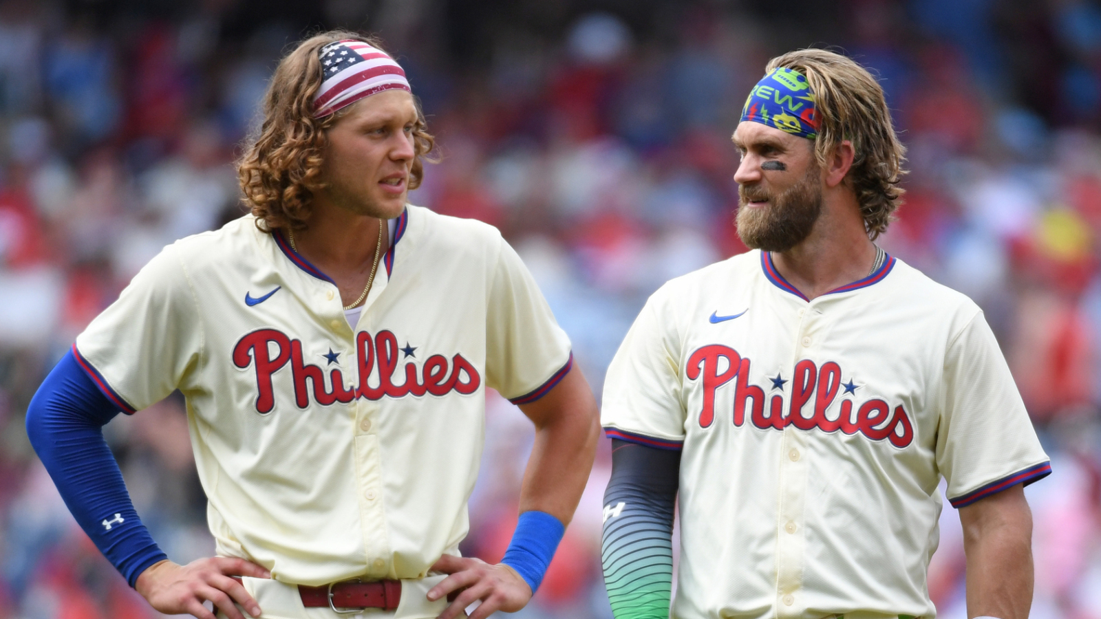 Watch: Bryce Harper, Gunnar Henderson have fun at Home Run Derby ...