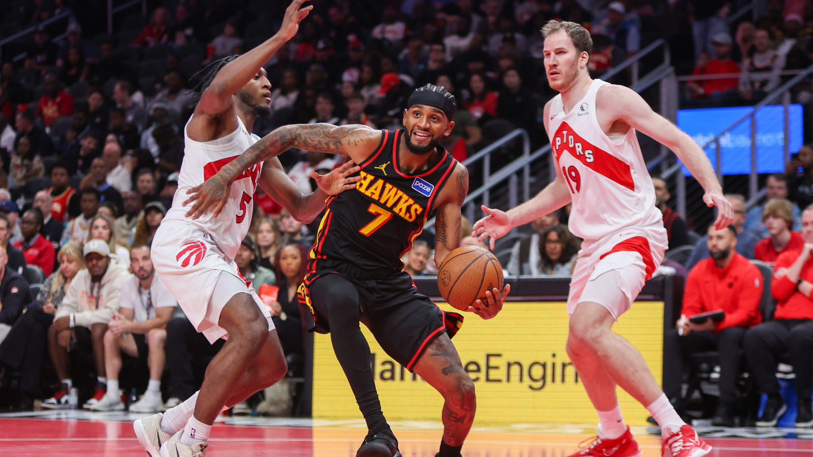 Raptors win rock fight vs Hawks to stay undefeated in NBA Cup | Yardbarker