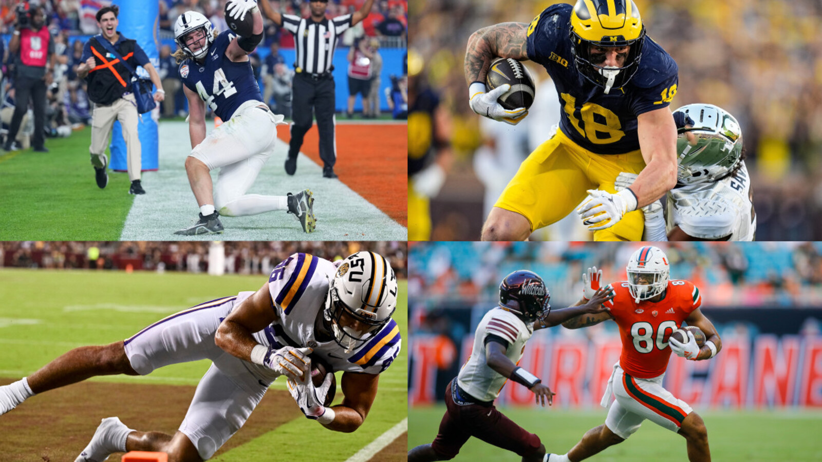 Ranking the Top 5 Draft Tight Ends from Tyler Warren to Harold Fanning ...