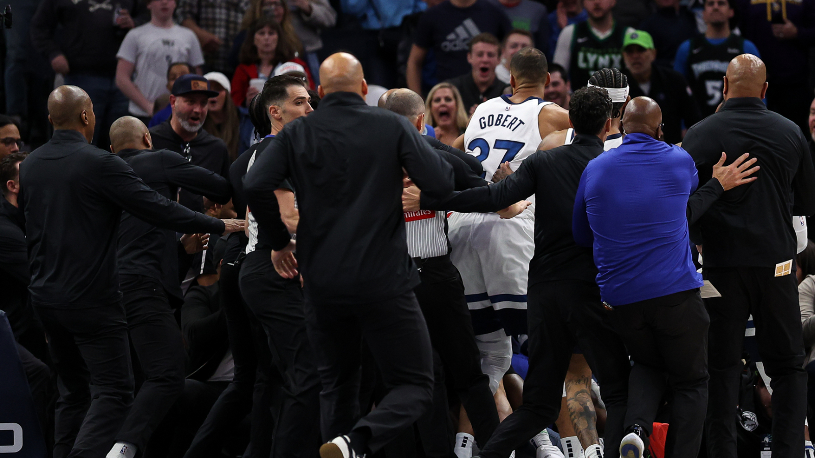 Watch: Seven people ejected after Pistons-Timberwolves brawl | Yardbarker