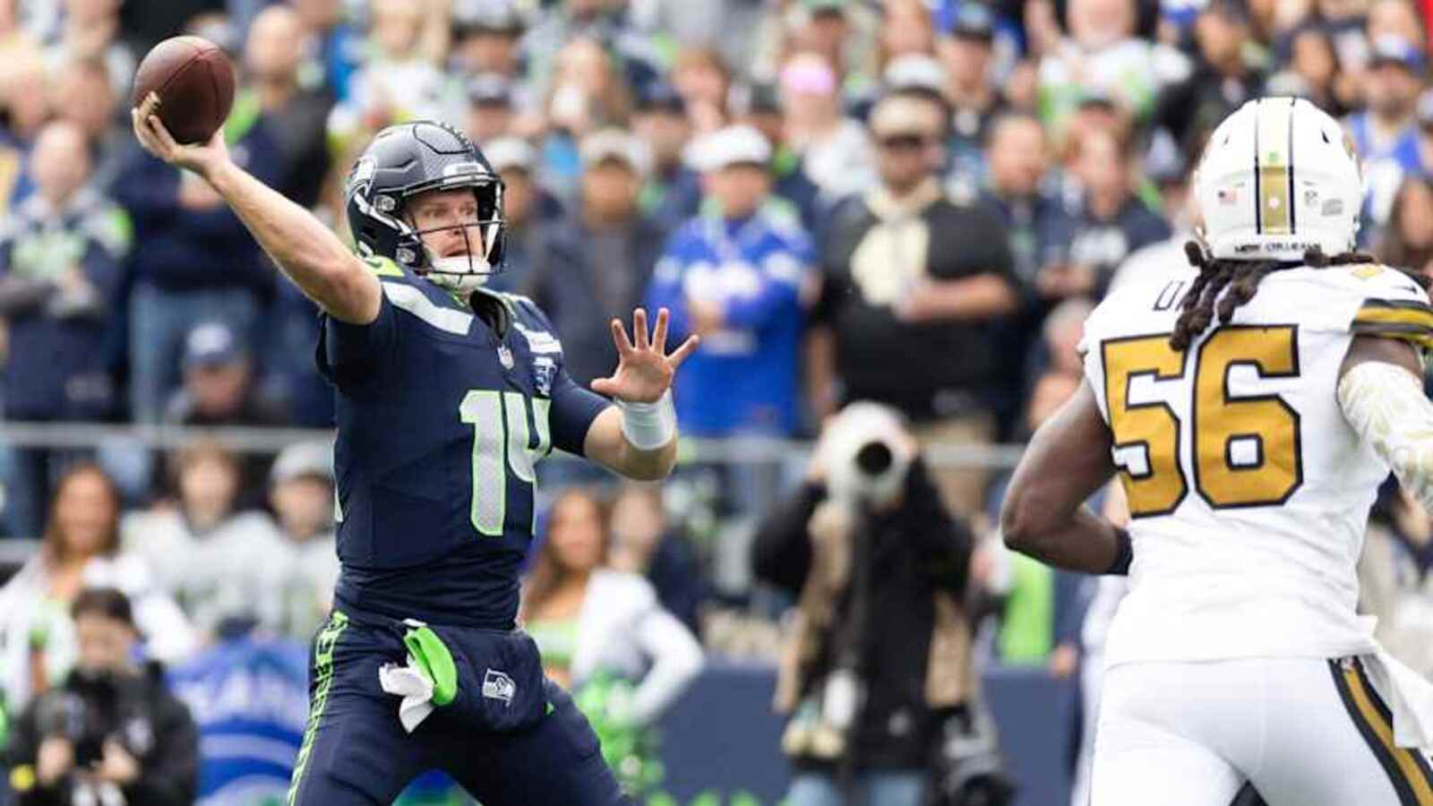 Seahawks QB Sam Darnold's passing chart vs. Saints is a work of art ...
