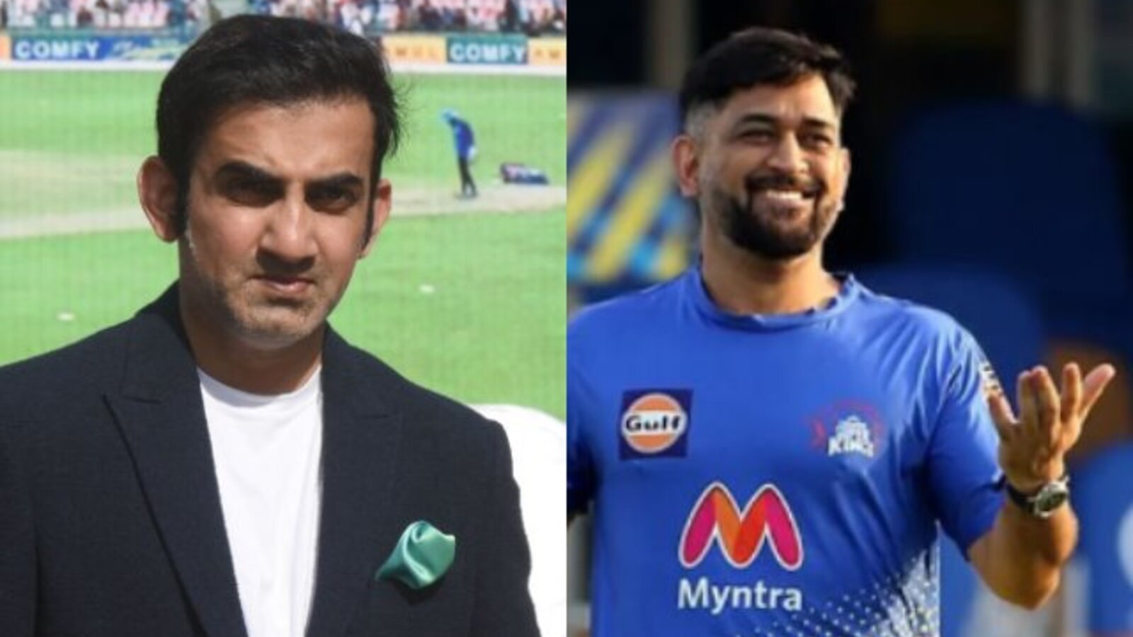 'The smile looks great on you' - MS Dhoni tells Gautam Gambhir after ...