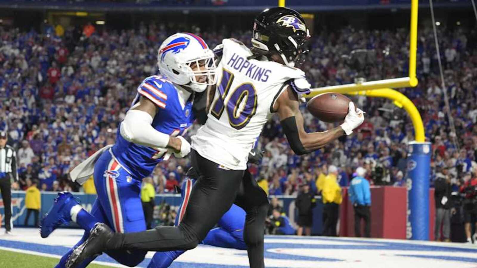 Bills Ban Fan After Shoving Ravens' DeAndre Hopkins, Lamar Jackson | Yardbarker