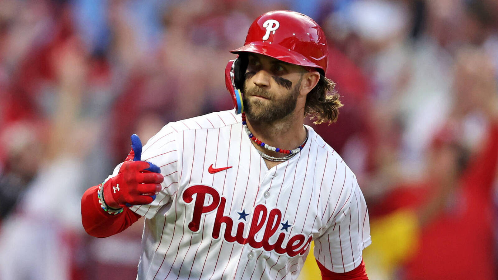 Bryce Harper smashes three-run HR, stares down Arcia | Yardbarker