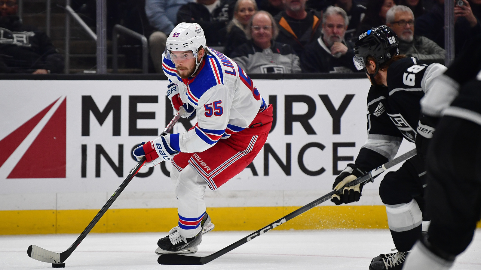 Rangers’ Ryan Lindgren suffers upper-body injury vs. Golden Knights ...