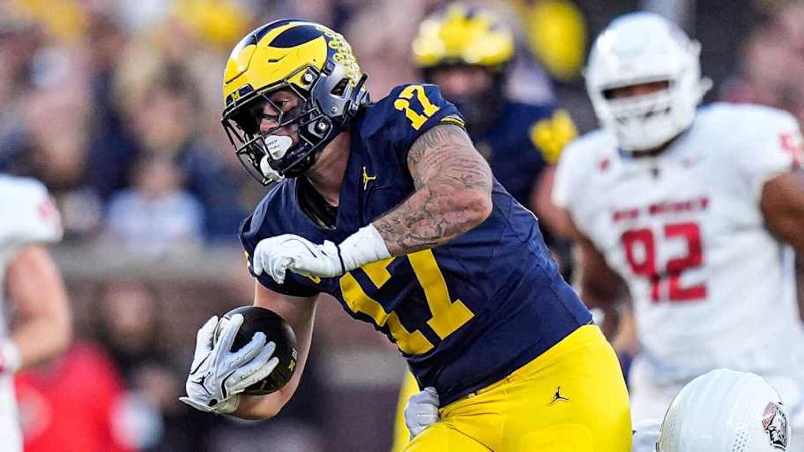 Michigan's Marlin Klein receives top grade nationally after Week 1 ...