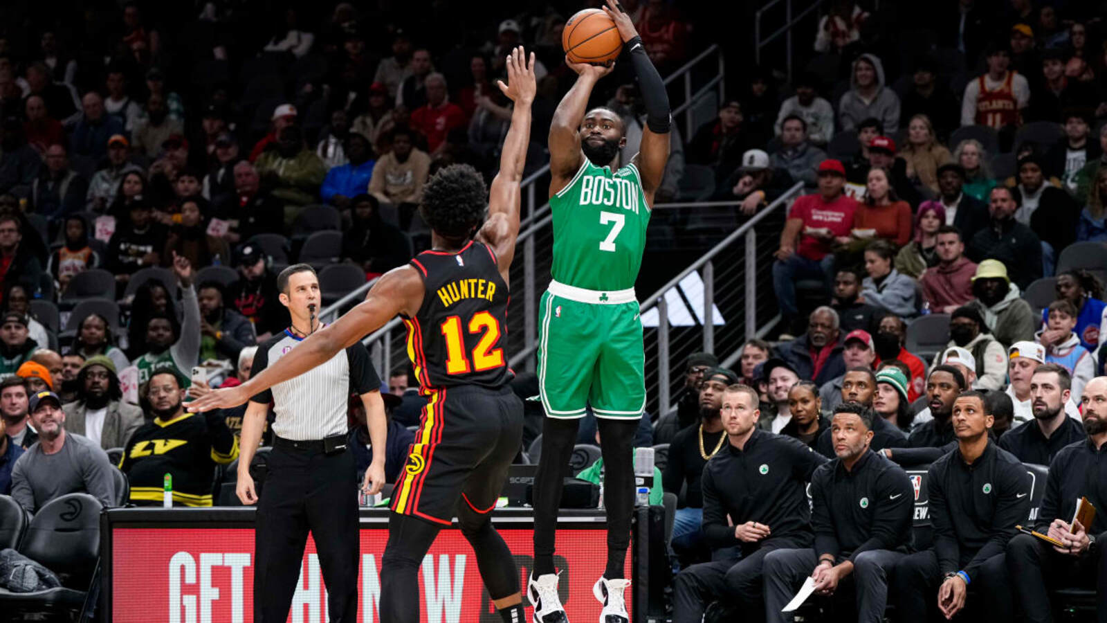 Jaylen Brown Provides Update on Injured Shooting Hand, Opens Up About Playing Hometown Hawks ...